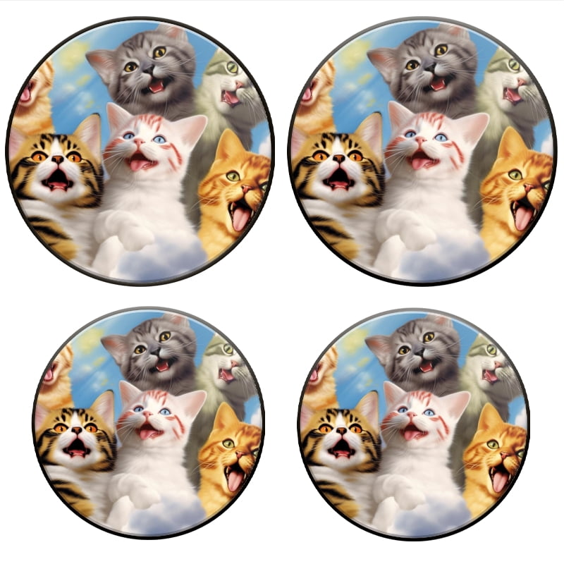 Bahomeck Electric Stove Burner Covers Set Of 4,Group Of Cats With ...