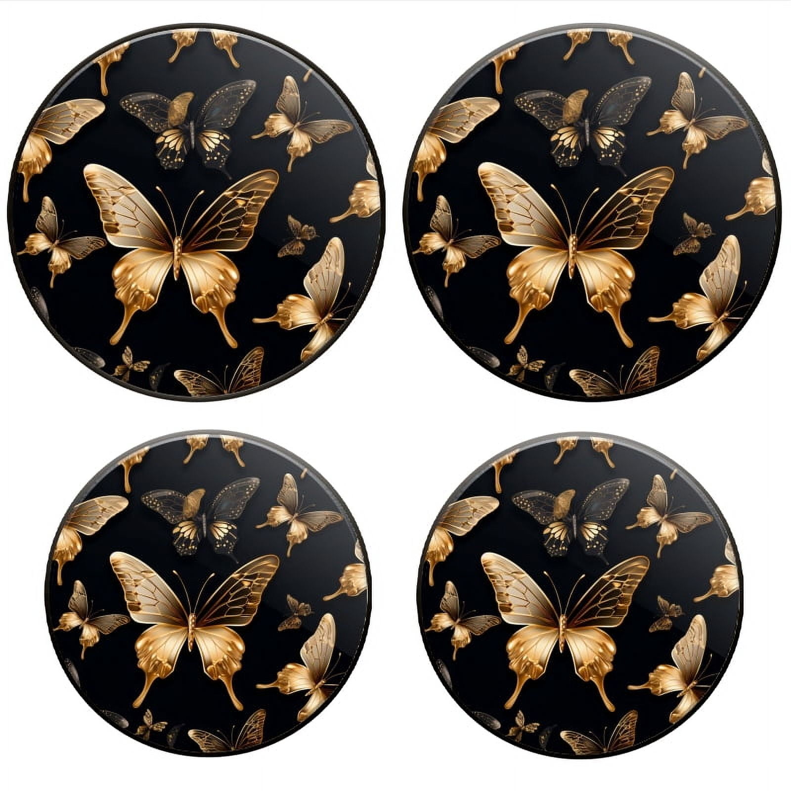 Bahomeck Electric Stove Burner Covers Set Of 4,Many Butterflies Flying ...