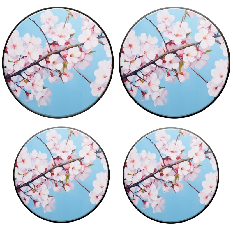 Bahomeck Electric Stove Burner Covers Set Of 4,Painting Of Cherry ...