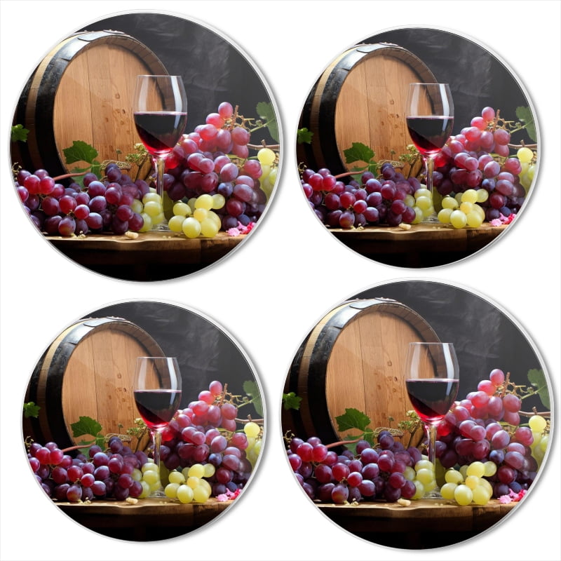 Bahomeck Electric Stove Burner Covers Set Of 4,Still Life Of Grapes And ...