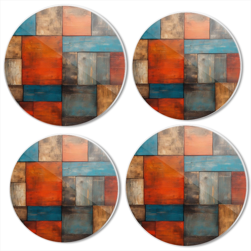 Bahomeck Electric Stove Burner Covers Set Of 4,Wall Made Of Wooden ...