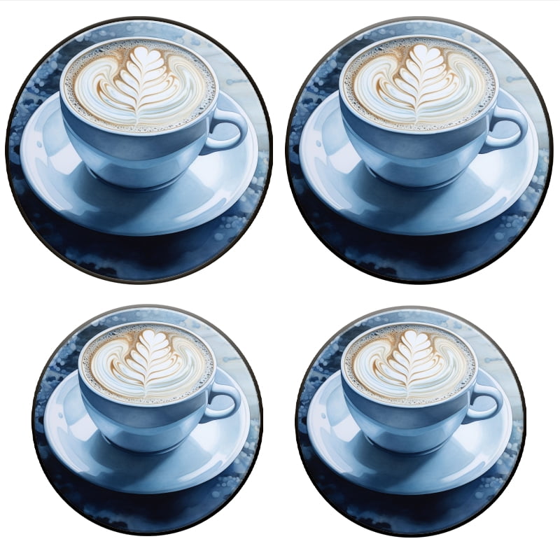 Bahomeck Gas Stove Burner Cover Set Of 4,Coffee On Table Shaped Like ...