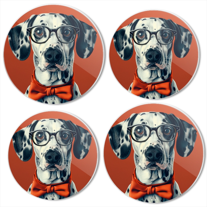 Bahomeck Gas Stove Burner Cover Set Of 4,Portrait Of Dalmatian Dog ...