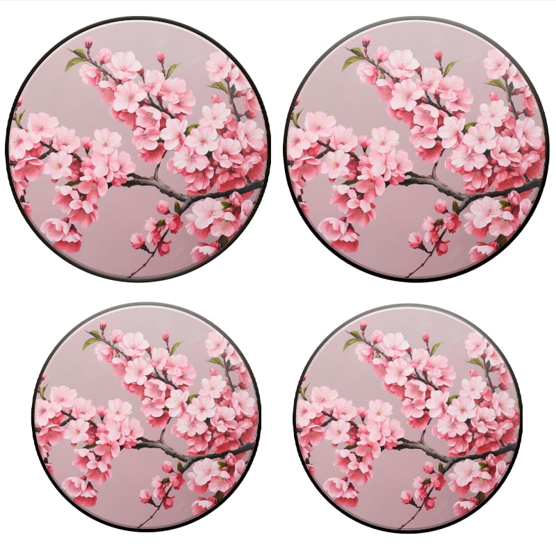 Bahomeck Gas Stove Burner Cover Set Of 4,Beautiful Peach Blossom ...