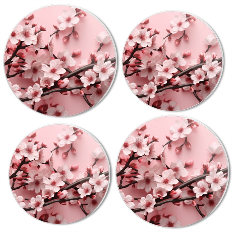 Bahomeck Gas Stove Burner Cover Set Of 4,Cherry Blossom Tree Branch ...