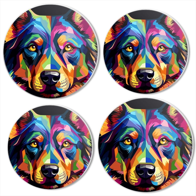 Bahomeck Gas Stove Burner Cover Set Of 4,Colorful Vector Illustration ...