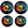 Bahomeck Gas Stove Burner Cover Set Of 4,Dynamic Tennis Ball Surrounded ...