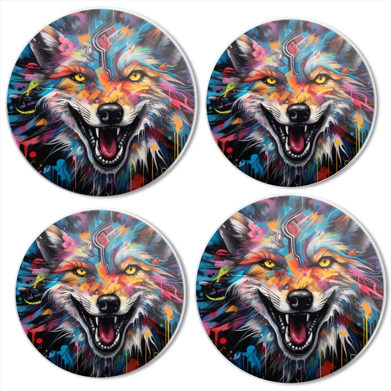 Bahomeck Gas Stove Burner Cover Set Of 4,Graffiti-Style Painting Of ...