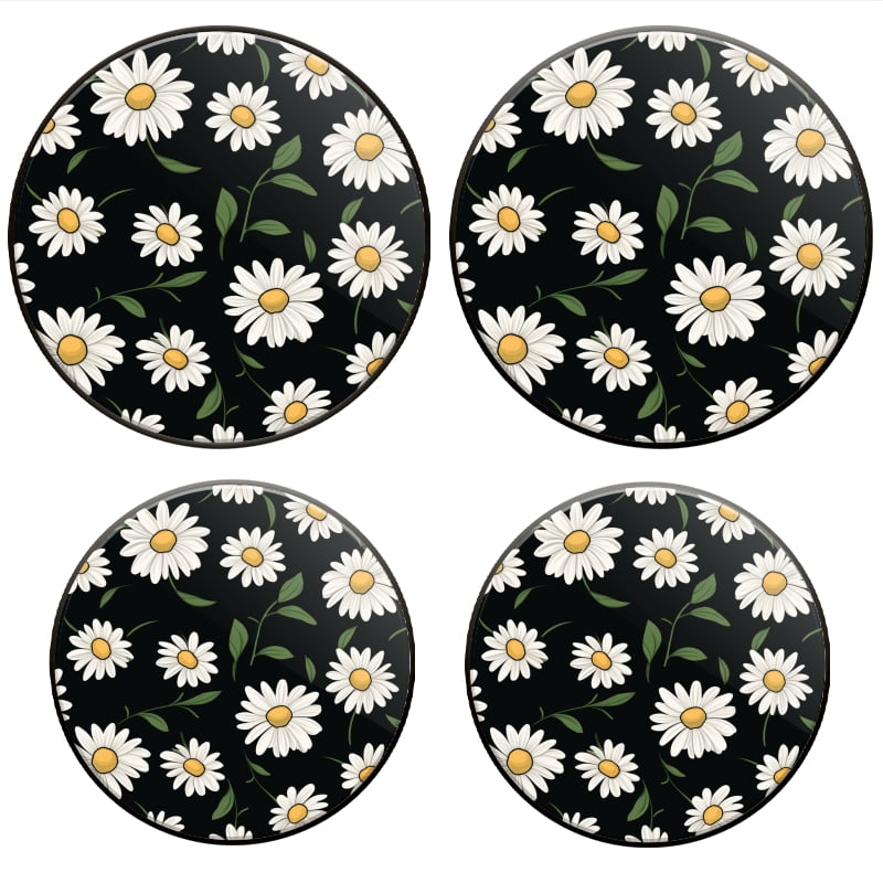 Bahomeck Gas Stove Burner Cover Set Of 4,Seamless Pattern Of White ...