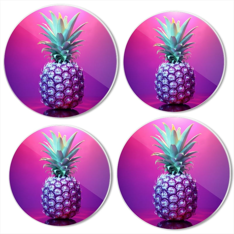 Bahomeck Gas Stove Burner Cover Set Of 4,Vibrant Pineapple With Neon ...