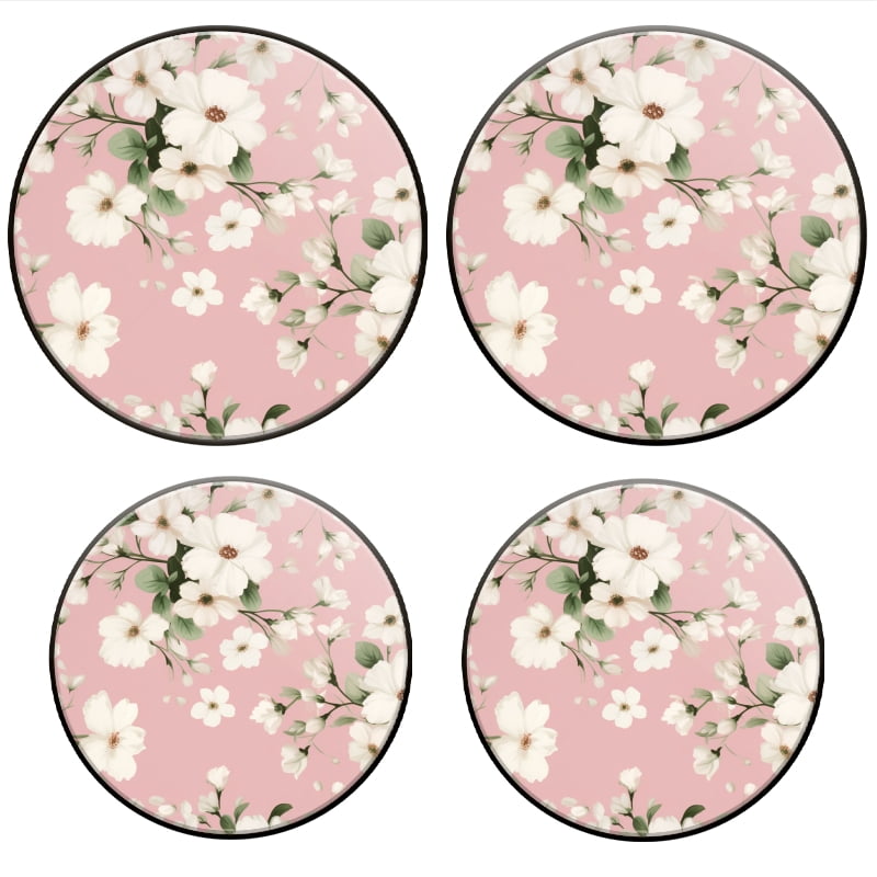 Bahomeck Gas Stove Burner Cover Set Of 4,Vintage Cherry Blossoms On ...