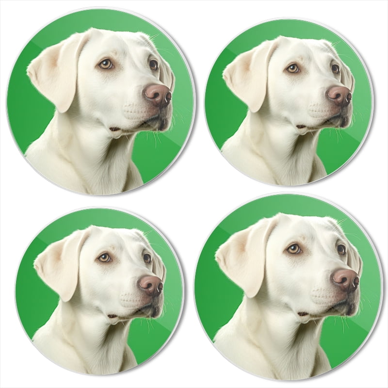 Bahomeck Gas Stove Burner Cover Set Of 4,White Labrador Retriever Dog ...