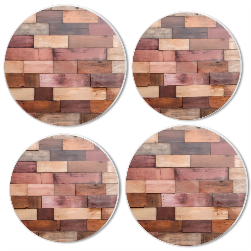 Bahomeck Gas Stove Burner Cover Set Of 4,Wooden Wall Made Of ...