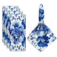 Bahomeck Napkins Set Of 4 Reusable Washable Square Fabric Dining Table ...