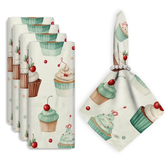 Bahomeck Napkins Set Of 4 Reusable Washable Square Fabric Dining Table ...