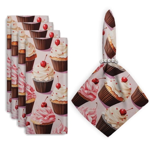 Bahomeck Napkins Set Of 4 Reusable Washable Square Fabric Dining Table ...