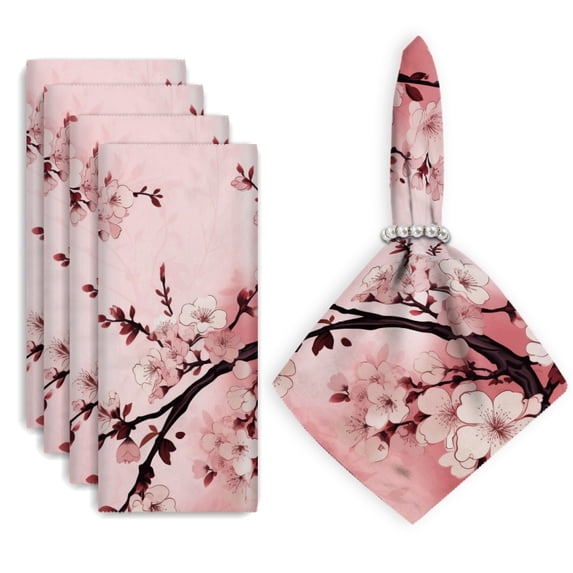 Bahomeck Napkins Set Of 4 Reusable Washable Square Fabric Dining Table ...