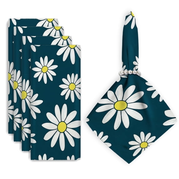 Bahomeck Napkins Set Of 4 Reusable Washable Square Fabric Dining Table ...