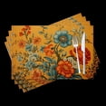 Bahomeck Placemats Set Of 4 Rectangle Linen Cotton Placemats For Dining ...