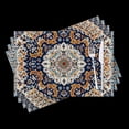 Bahomeck Placemats Set Of 4 Rectangle Linen Cotton Placemats For Dining ...