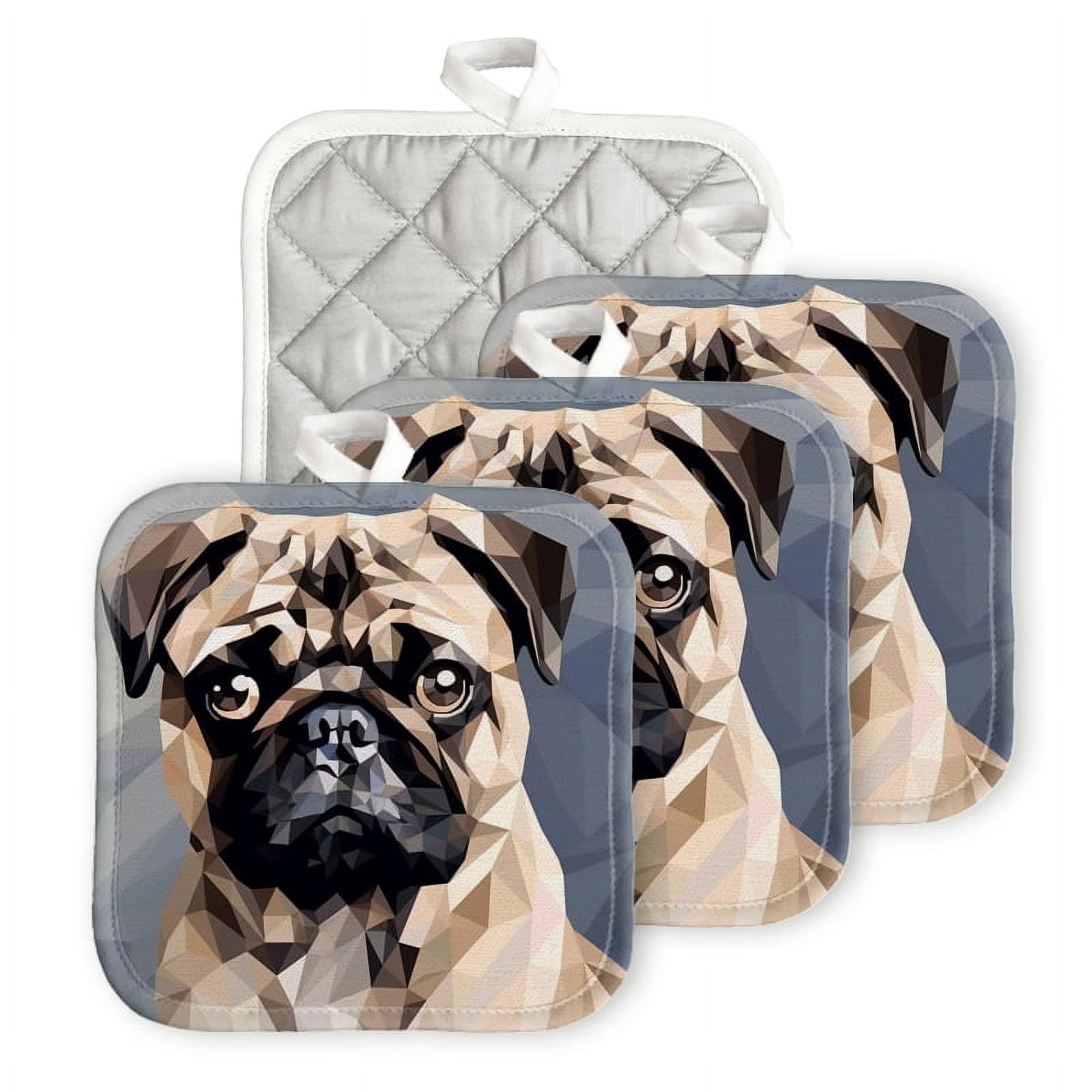 BaHomeck Pot Holders 4pcs dacron Made Square heat-resisting mat Machine ...