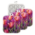 BaHomeck Pot Holders 4pcs dacron Made Square heat-resisting mat Machine ...
