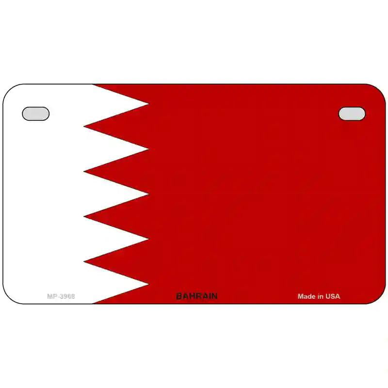 Bahrain Flag Metal Novelty License Plate 7" x 4" Motorcycle - Walmart.com