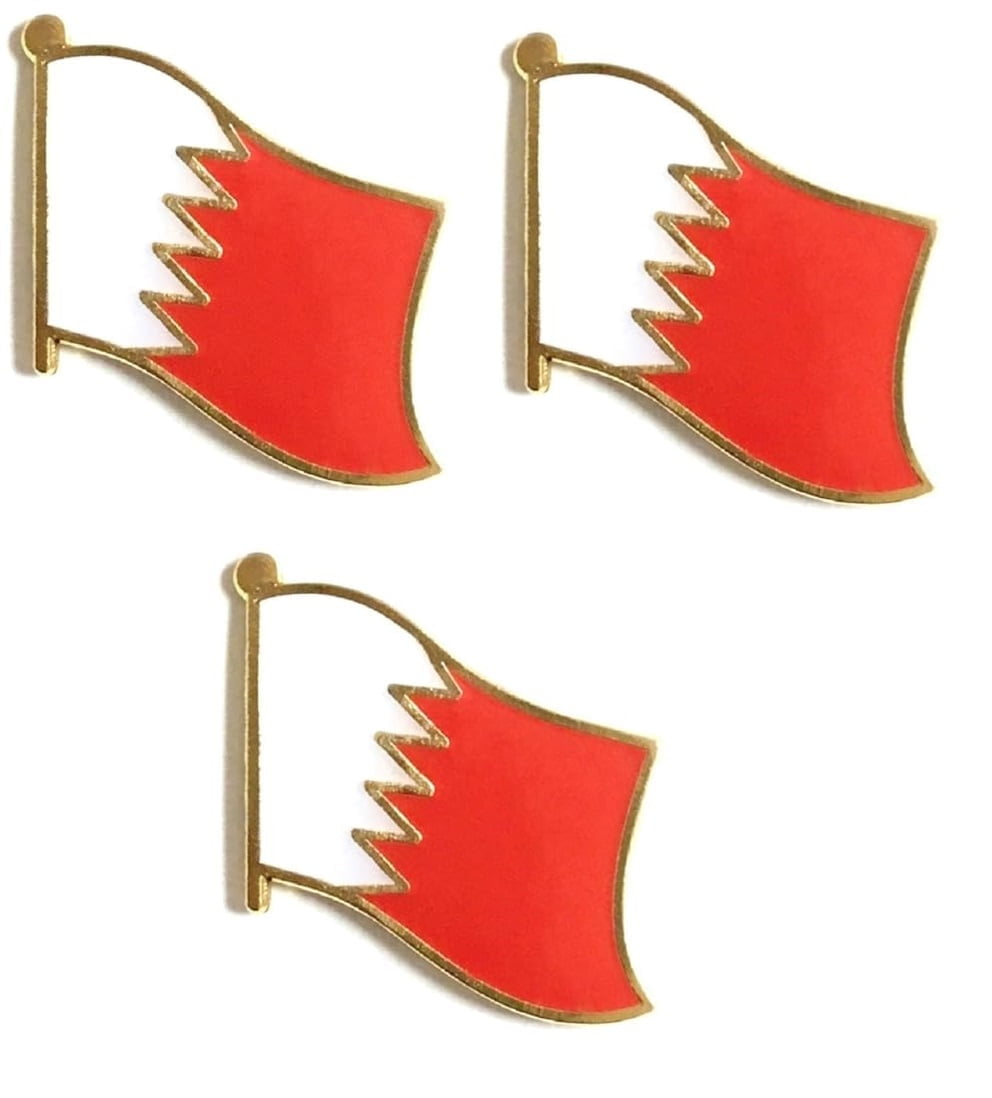 Bahrain Single Flag Lapel Pins, pack of 3 - Walmart.com
