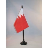 Bahrain Table Flag 4'' x 6'' plastic stick and base - Walmart.com