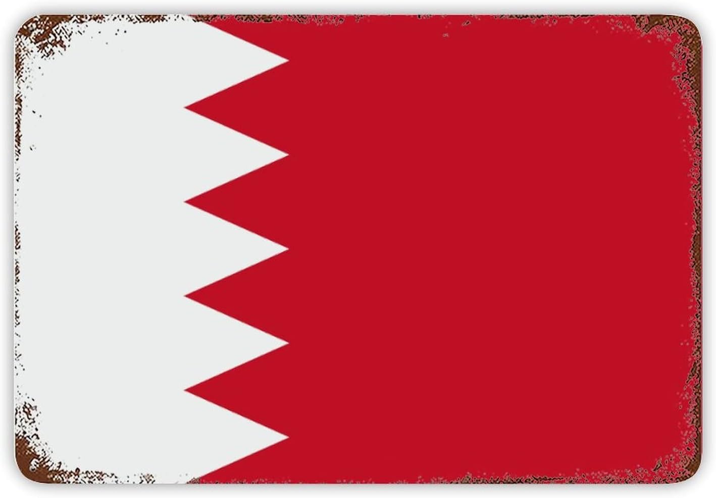 Bahrain Tin Plaque Capital City Metal Plaque National Flags Metal Wall ...