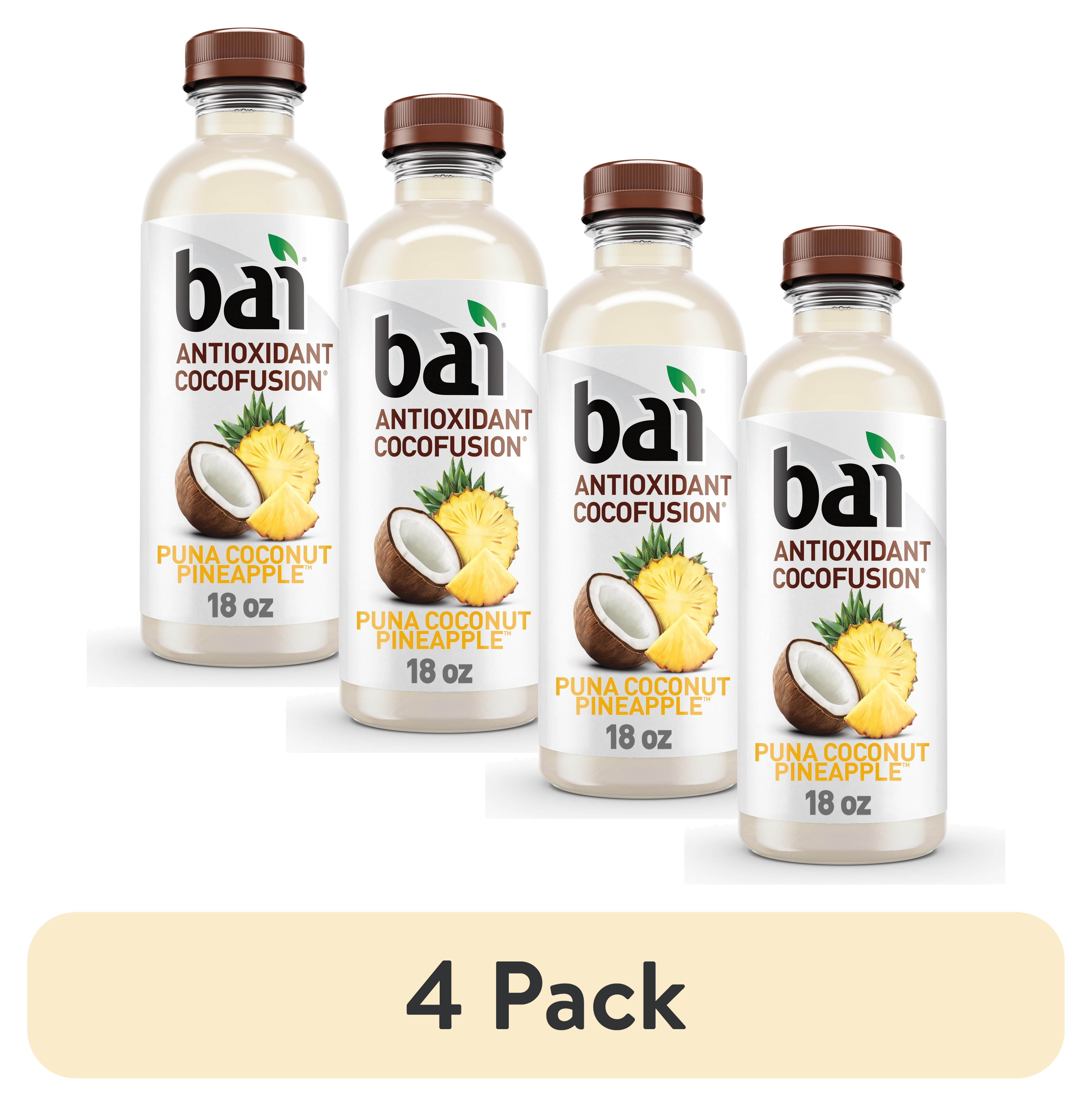 (4 pack) Bai Antioxidant Cocofusion Puna Coconut Pineapple Antioxidant ...