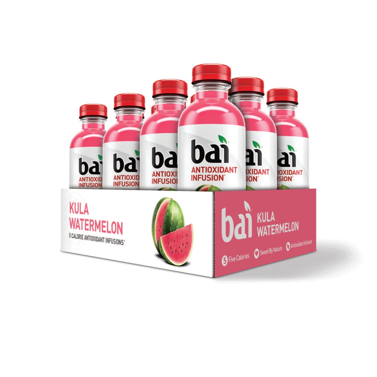 Bai Antioxidant Infused Beverage, Kula Watermelon, 18 Fl Oz, 12 Count ...