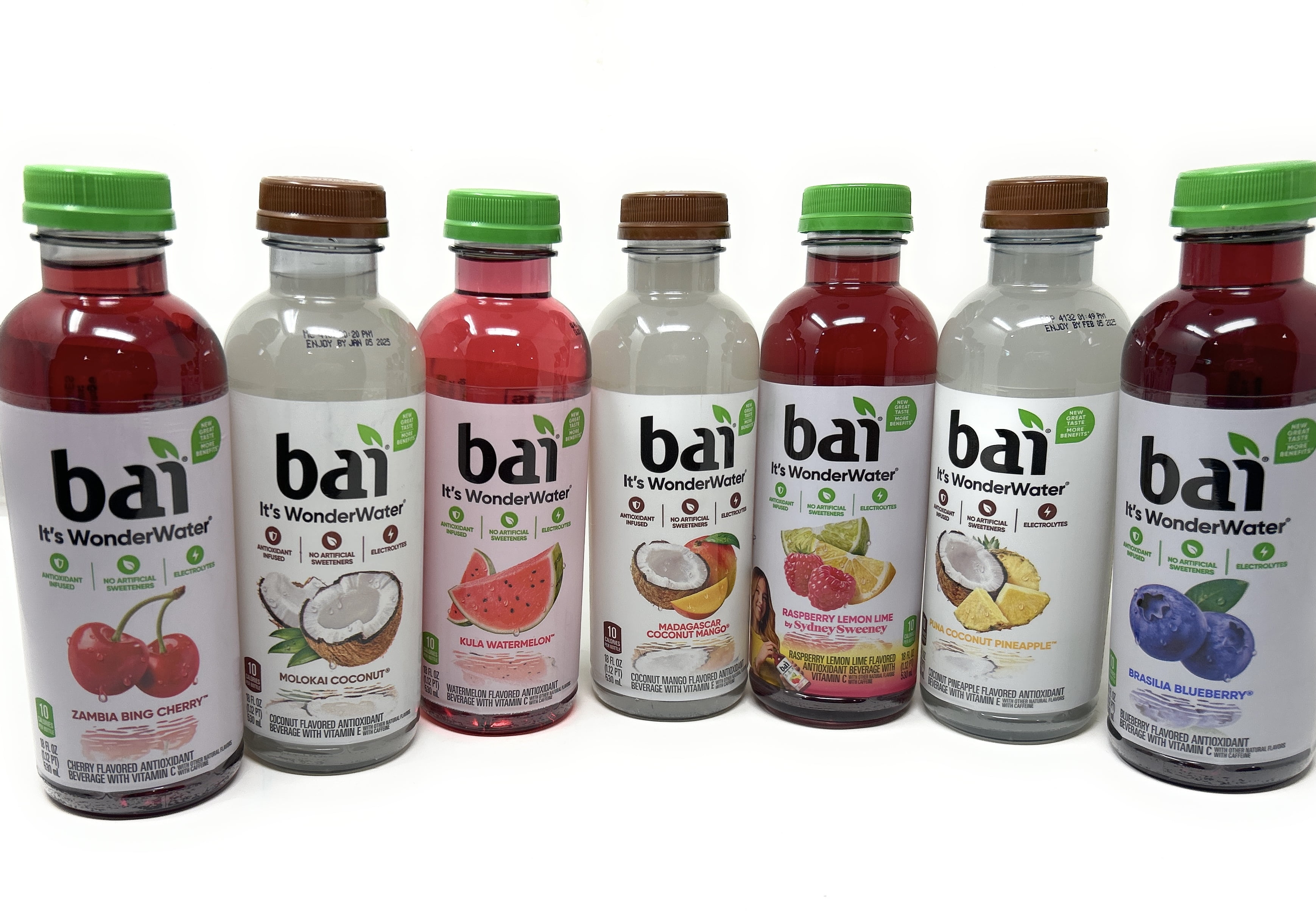 Bai Antioxidant Infused Wonder Water Flavored Water Variety Set 18oz ...