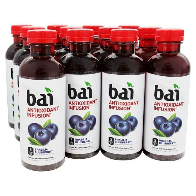 Bai Antioxidant Infusion Beverage Brasillia Blueberry - 12 Bottle ...