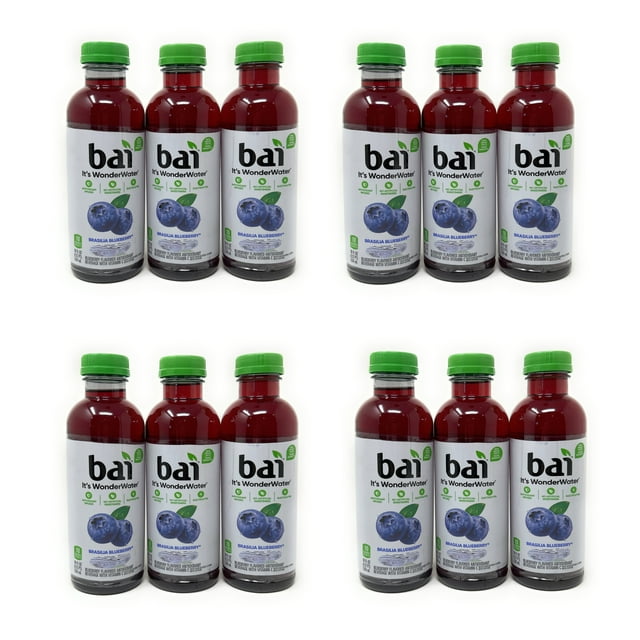 Bai Antioxidant Infusion Beverage Brasillia Blueberry - 12 Bottle ...