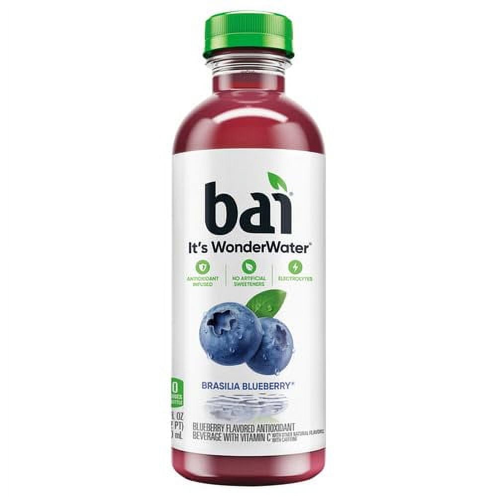 Bai Antioxidant Infusions, Brasilia Blueberry, 18 Fluid Ounce (Pack of ...