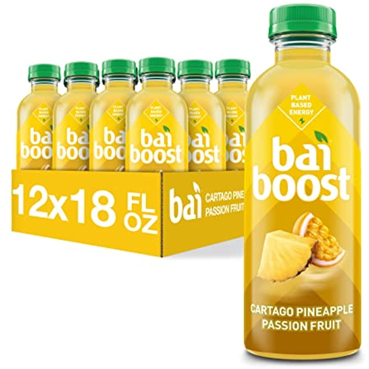 Bai Boost Pineapple Passionfruit, Antioxidant Infused Beverage, 18 Fl ...