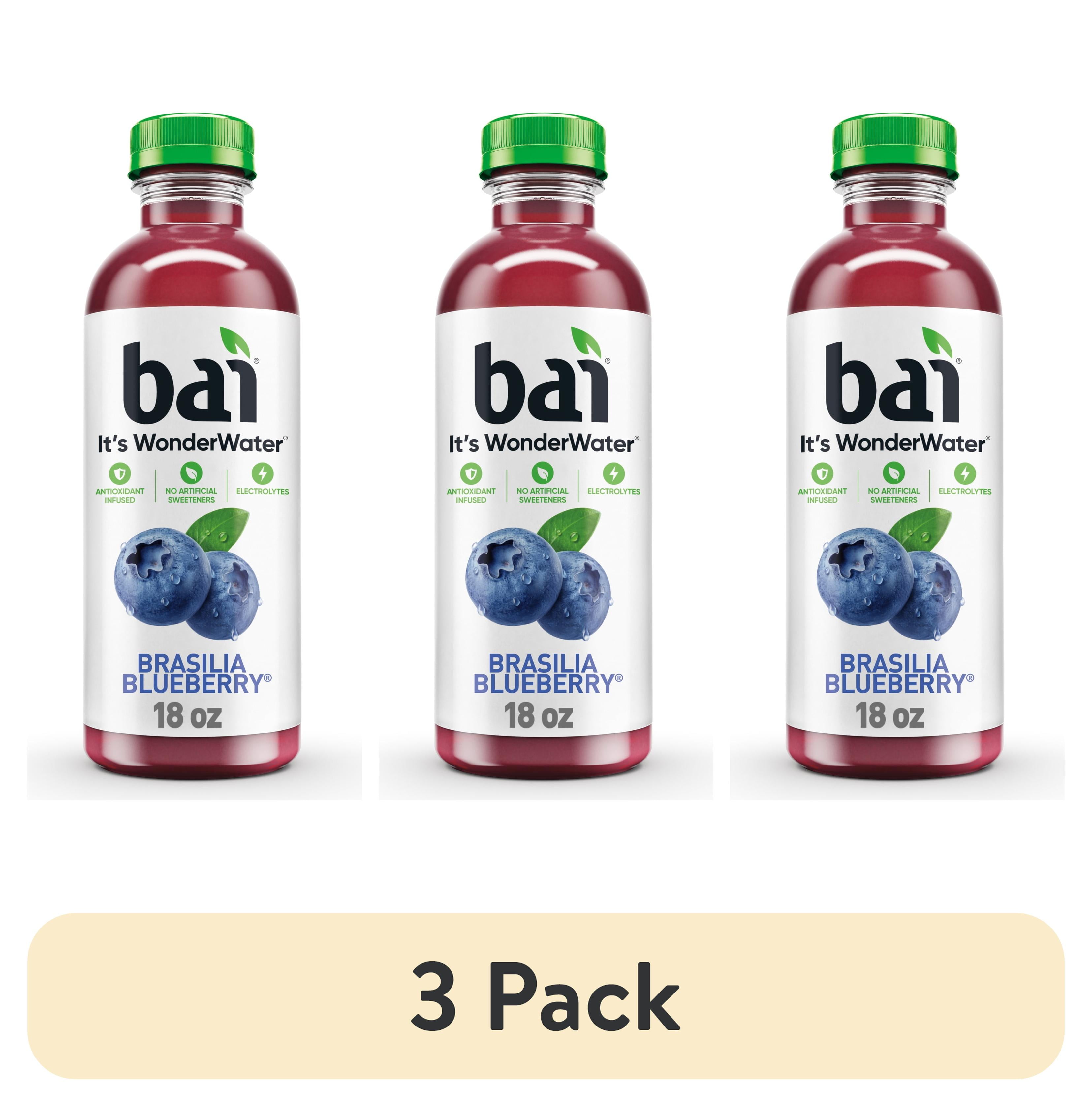 (3 pack) Bai Brasilia Blueberry Antioxidant Infused Water Beverage, 18 ...