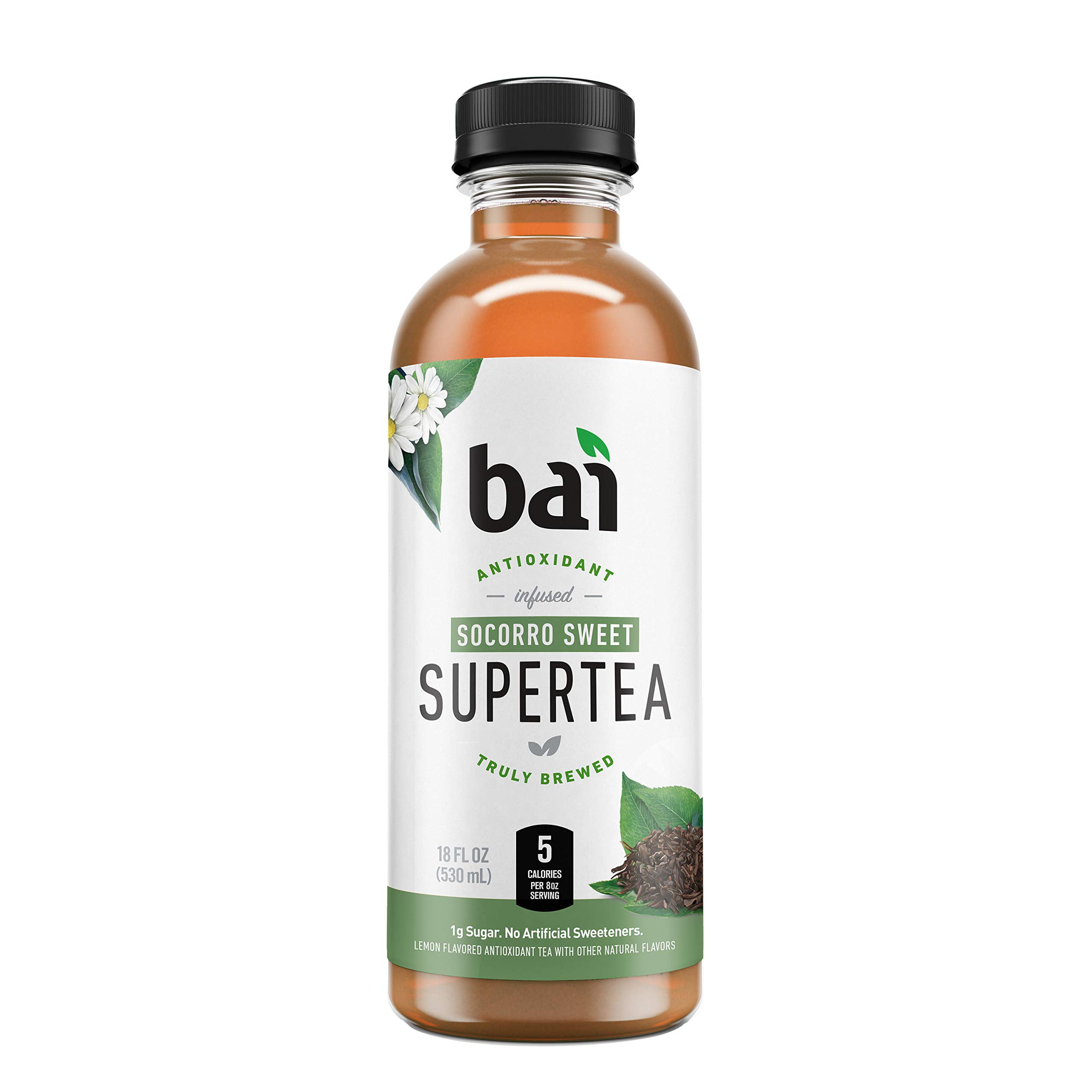 B.A.I. Socorro Sweet Iced Tea, Antioxidant Infused, Low Calorie, 18 oz ...