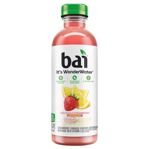 Bai Sao Paulo Strawberry Lemonade, Antioxidant Infused Beverage, 18 Fl ...