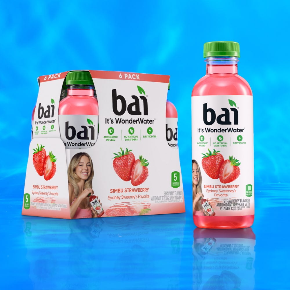Bai Simbu Strawberry Antioxidant Infused Water Beverage Bottles - 6 pk ...