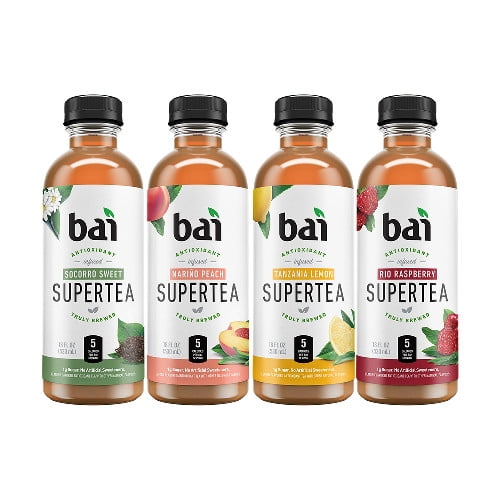 Bai Supertea Variety Pack Version II, Antioxidant Infused Tea, 18 Fluid ...