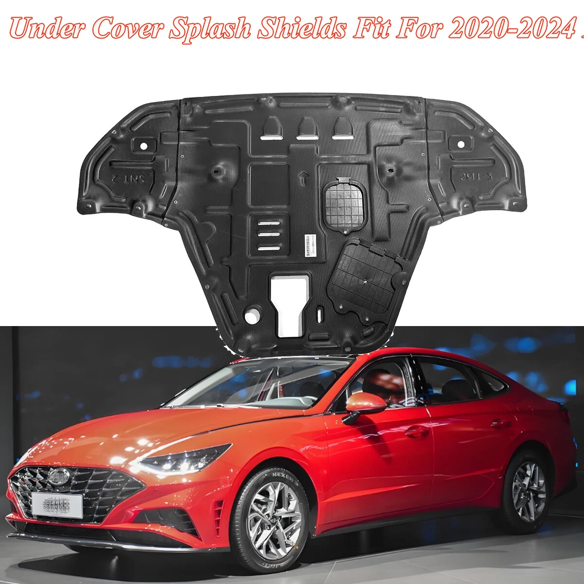 BaiCH Black Plastic Steel Engine Under Cover Splash Guard for 2020–2024 ...