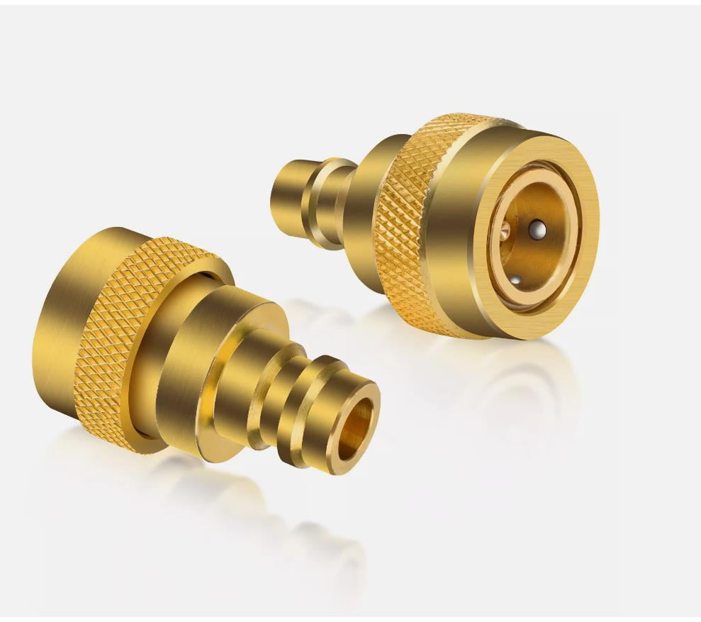 BaiCH Quick Coupler Adapter Kit: High & Low Side Connection for R134A ...