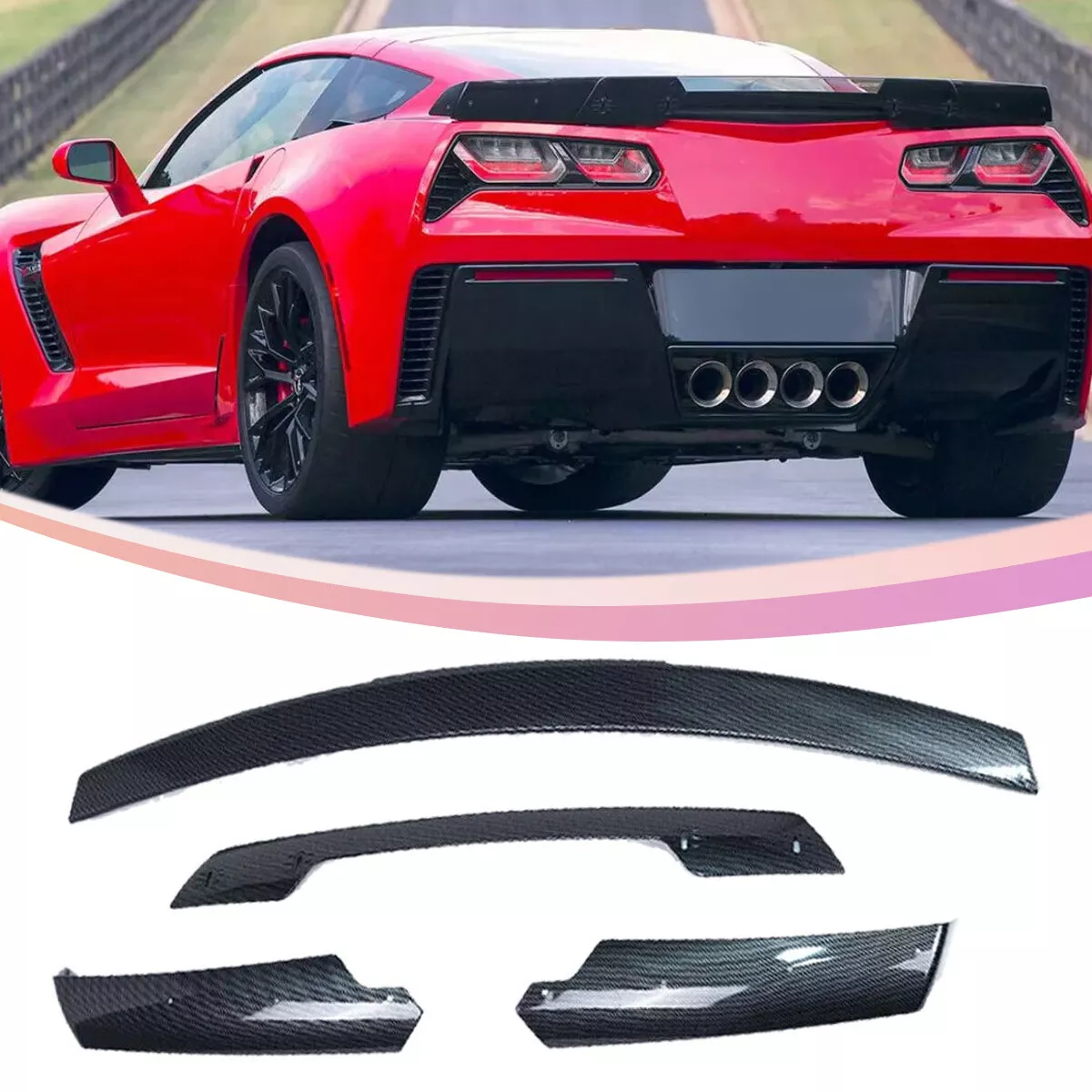 BaiCH Z06 Stage 3 Rear Trunk Wing Spoiler for 2014–2019 Corvette C7 ...