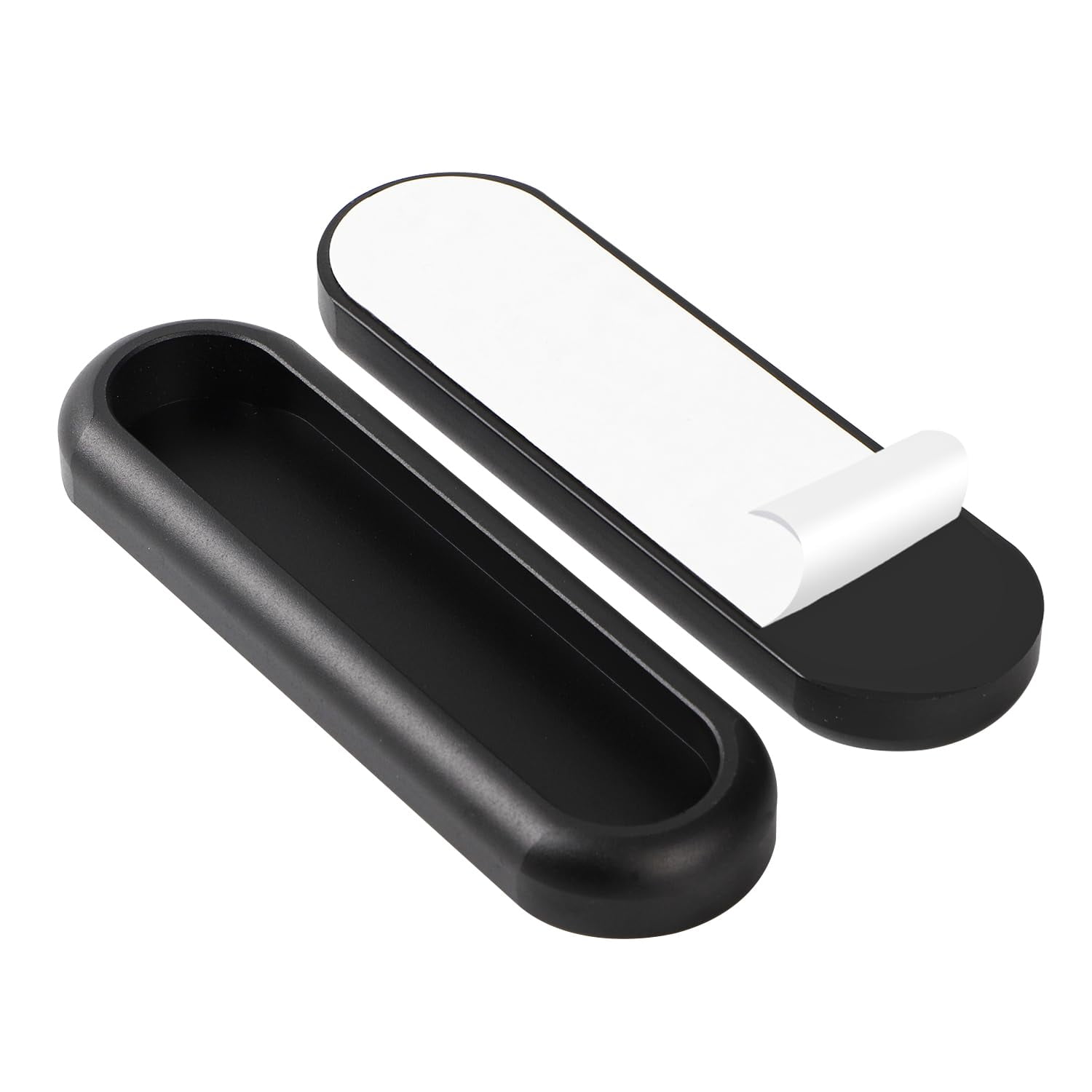 BaiNong 5 Pack Stick on Handle 4 inch Adhesive Handles Matte Black Barn ...