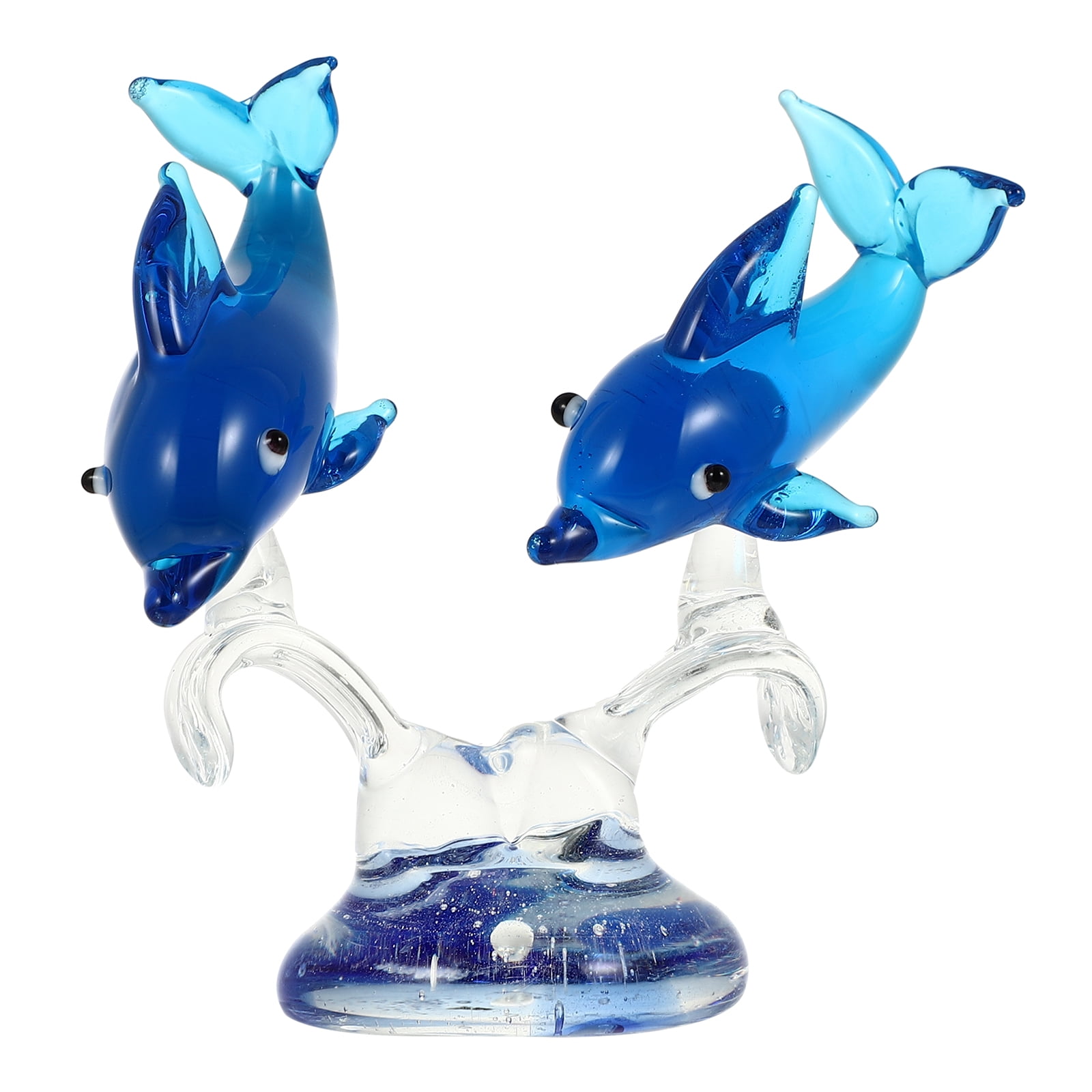BaiTrend Dolphin Glass Crystal Statue Figurines Figurine Animal ...