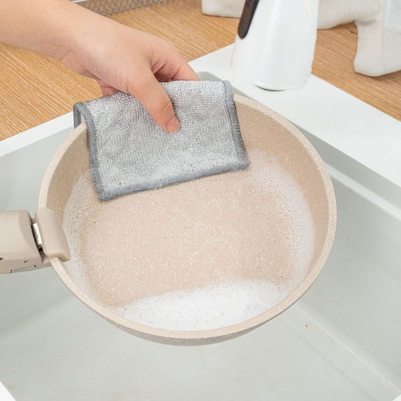 Baijie cloth dishwashing cloth right angle foam gauze lock edge Dinner ...