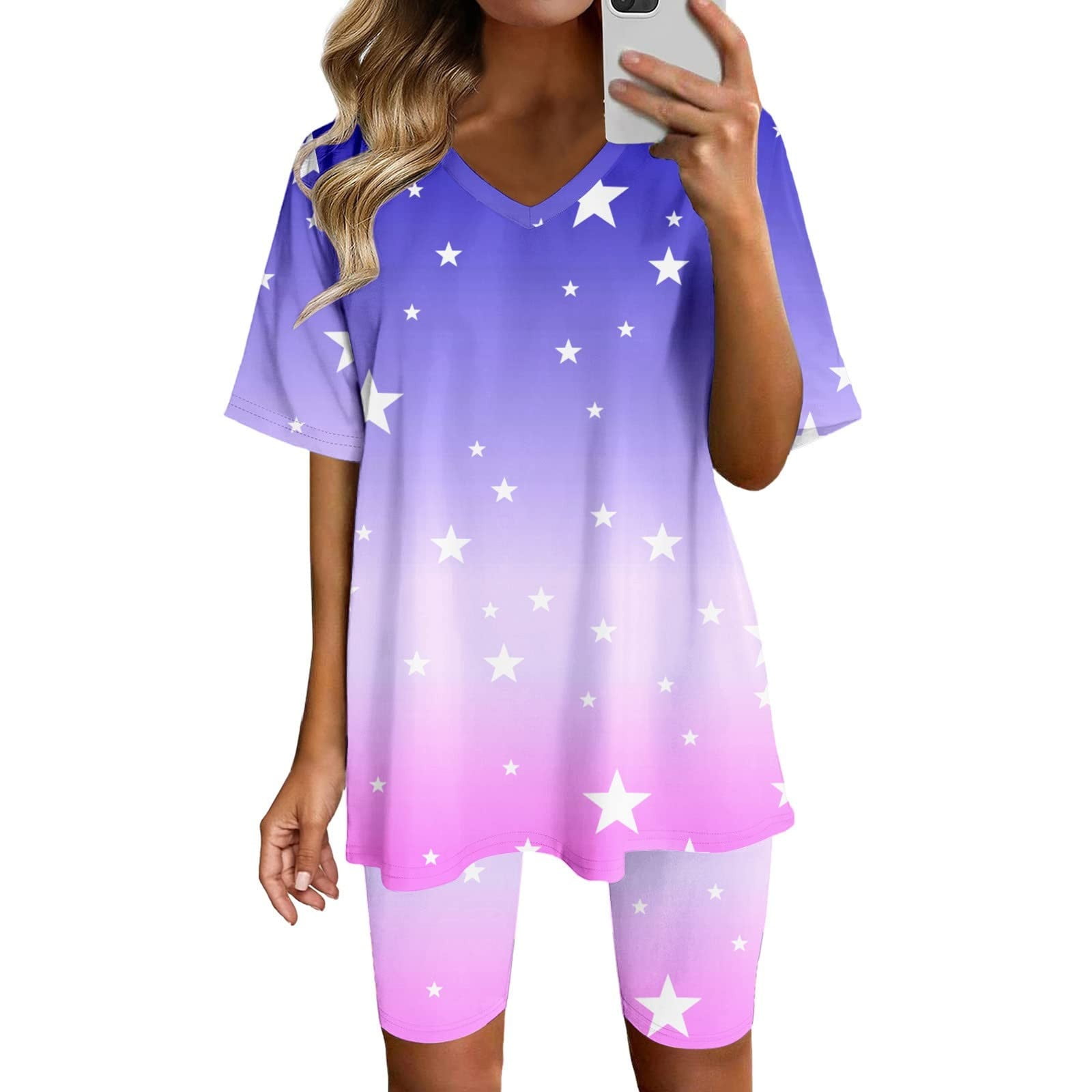 Baikeli Clearance Womens Sets 2 Piece Outfits for Women Summer Clothing ...