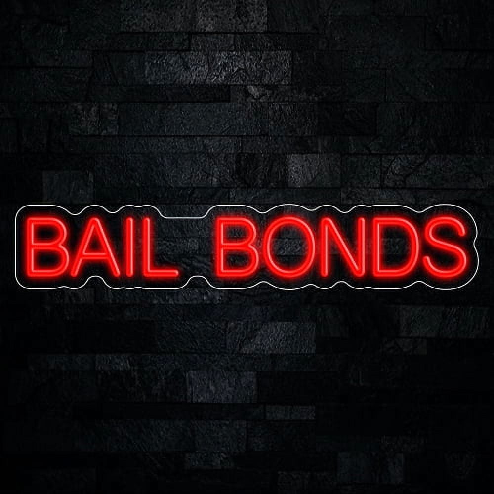 Bail Bonds Neon LED Sign 27"L x 5"H #32926 - Walmart.com